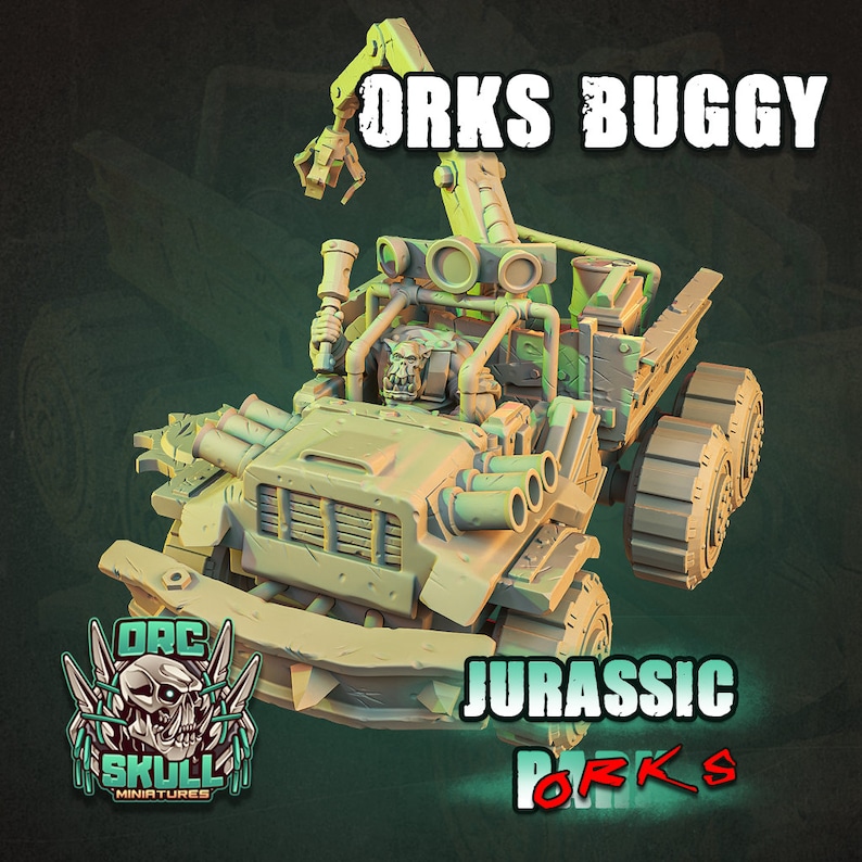 Ork Buggy | Space Orks | 3D Printed Resin Miniature | by Orc Skull ...