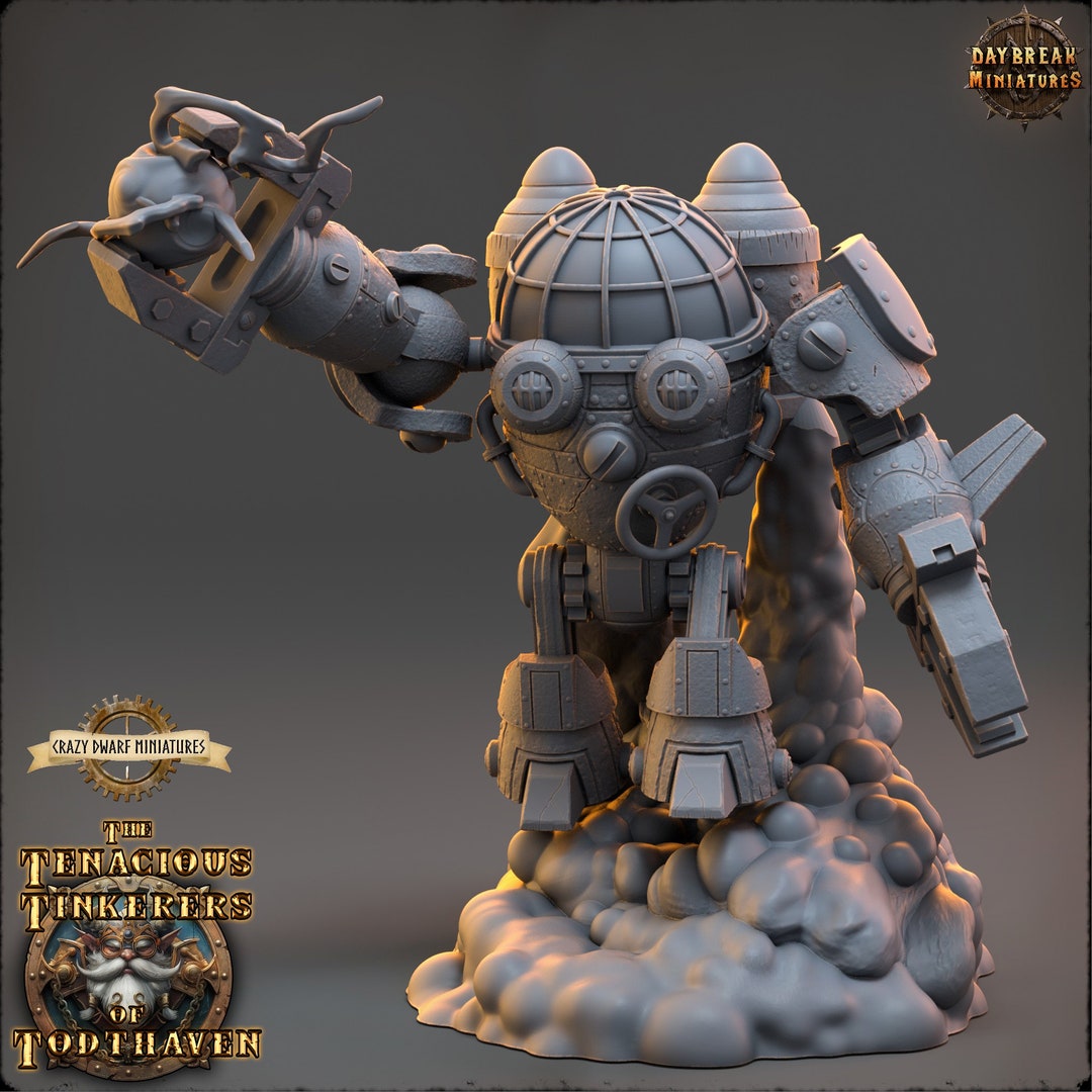 D&D Gnome Mech Suit | Mickey Mangler MM91 | 3D Printed Resin Miniature ...
