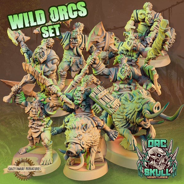 Orc Skull Miniatures - Etsy