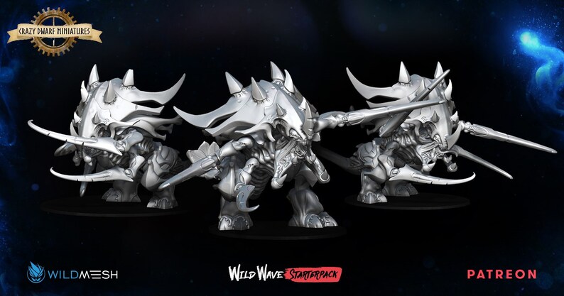 Hive Ultrafex | Hive Fleet | 3D Printed Resin Miniature | by Wildmesh ...
