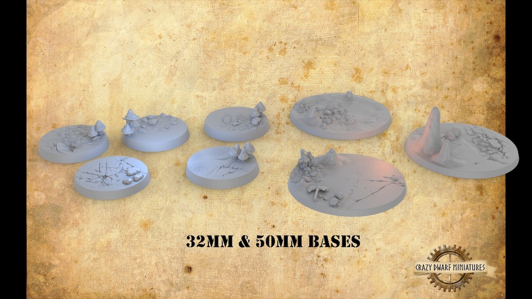 Scenic Cave Bases | Orcs and Goblins | 28mm/32mm Miniature | by Crazy ...