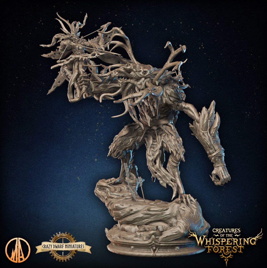 D&D Wendigo Vs Fairy | 3D Printed Resin Miniature | by Monolith Arts - Etsy