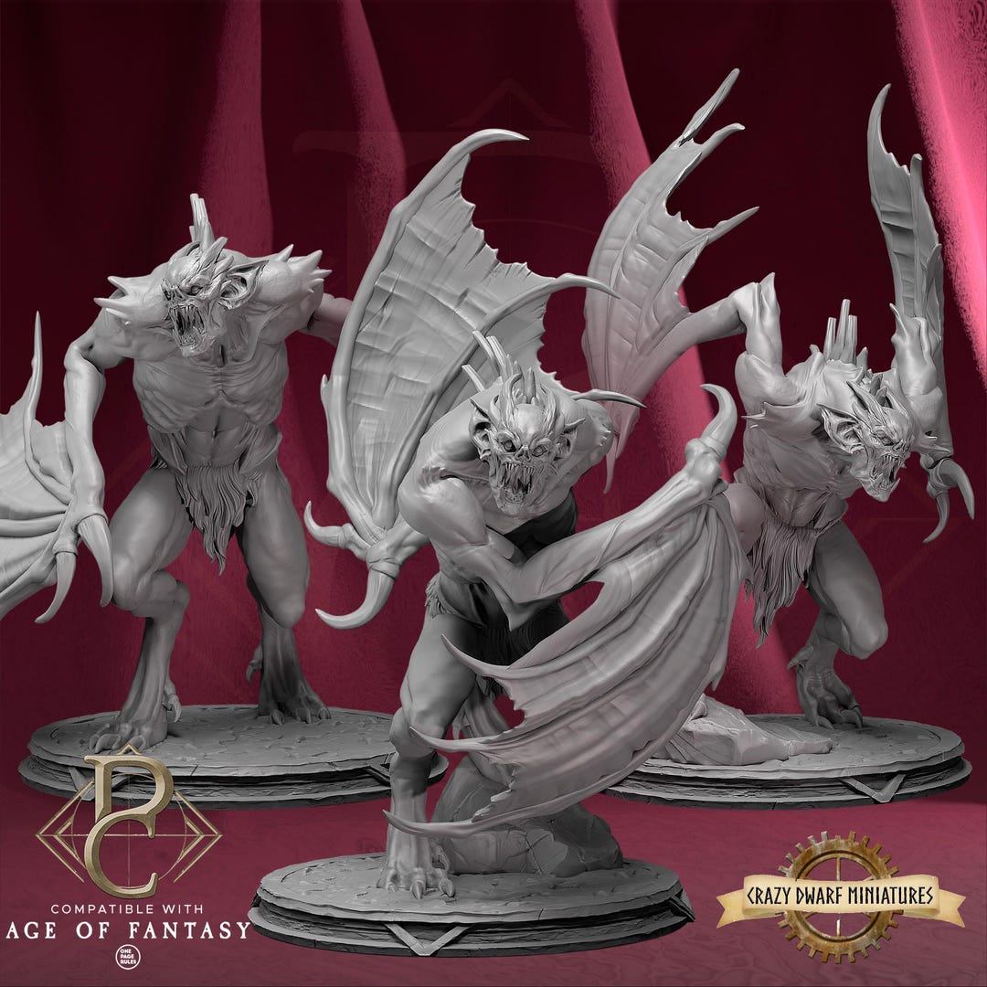 Vampiric Horrors - Ghoul Bats | the Cult of Flesh | 3D Printed Resin ...