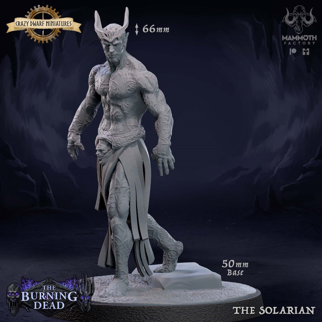 The Solarian | the Burning Dead | 3D Printed Resin Miniature | by ...