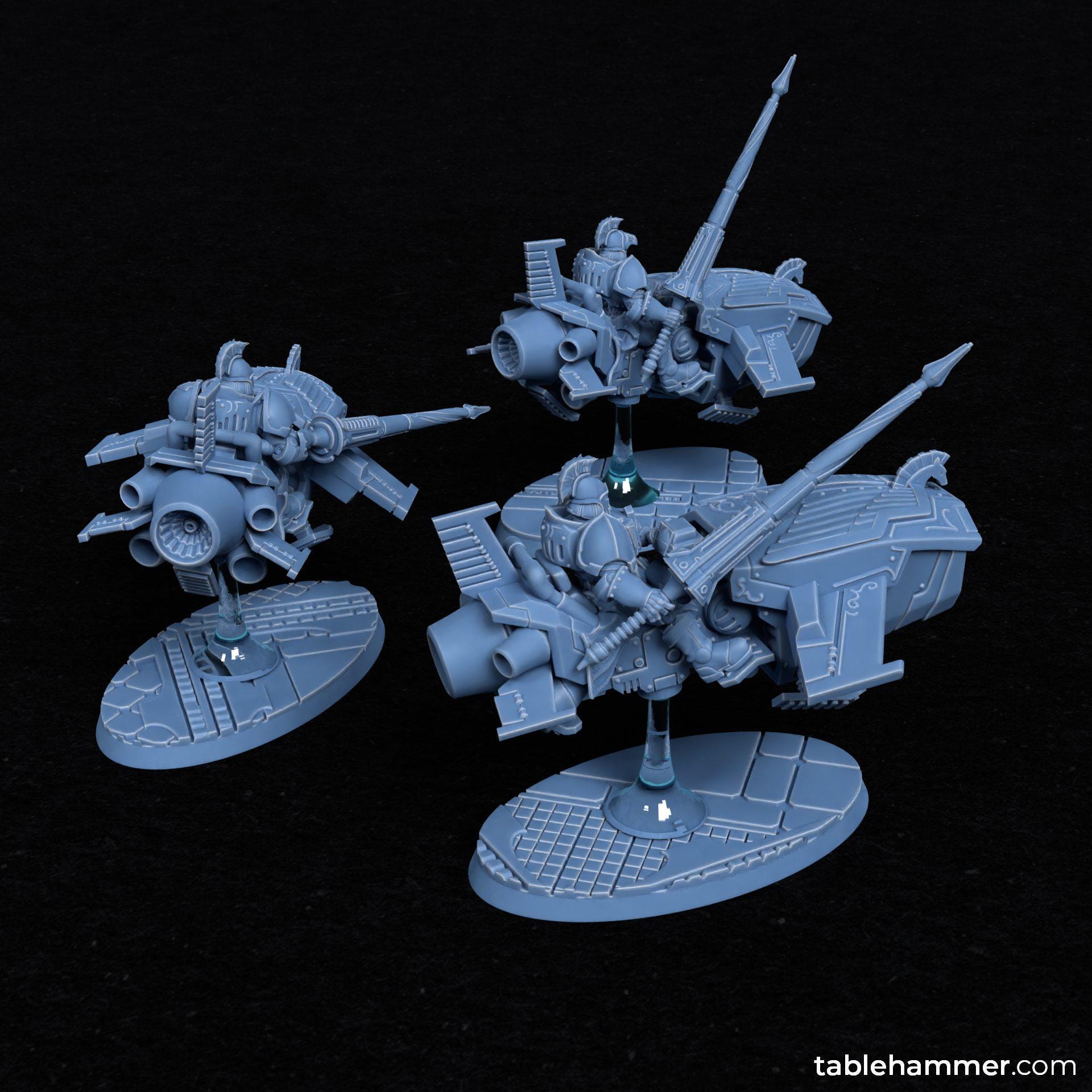 Horizon Lancers Jet Bikes | Emperors Golden Guard | 3D Printed Resin ...