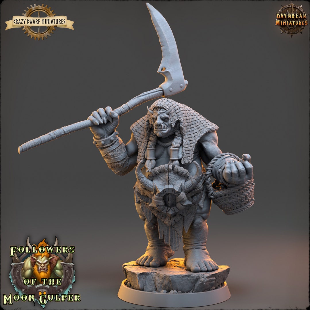 D&D Ogre Druid Salty Boo Feggerer 3D Printed Resin Miniature 32mm by ...