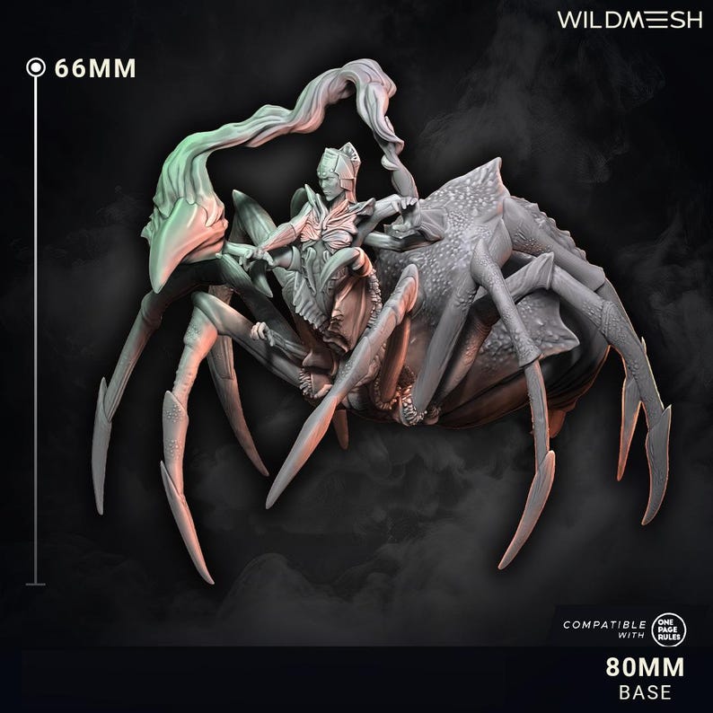 D&D Dark Elf Spider Warlock | Dungeons and Dragons | 28mm and 32mm ...