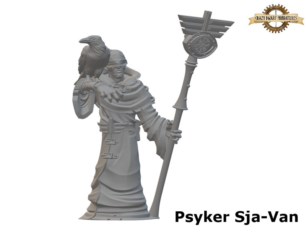 Psyker Sja-van | Rundsgaard | 3D Printed Resin Miniature | by Twilight ...