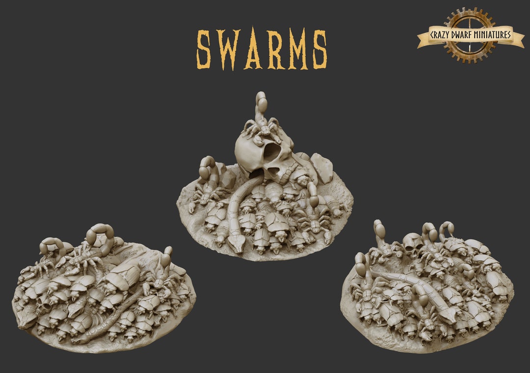 Scarab Swarms | Pharaohs Legacy | 3D Printed Resin Miniature | by Crab ...