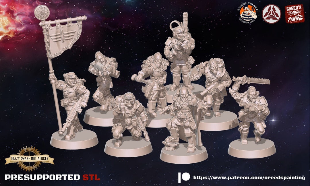 Command Squad | Rundsgaard | 3D Printed Resin Miniature | by Twilight ...