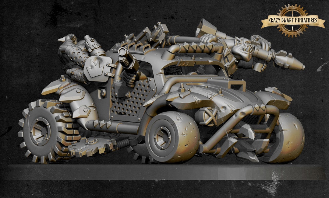 Beetle Launcher | Ork Dragster Buggy | Ork Vehicle | 3D Printed Resin ...
