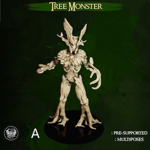Wood Elf Tree Folk | D&D Treeman | 3D Printed Resin Miniature | 32mm ...
