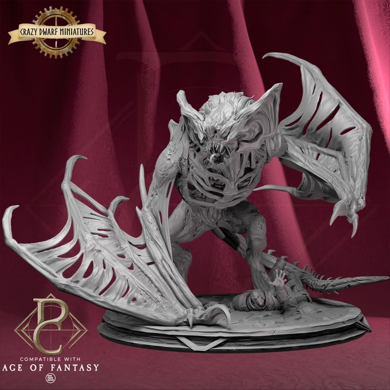 Giant Vampire Bat Miniature - Etsy UK