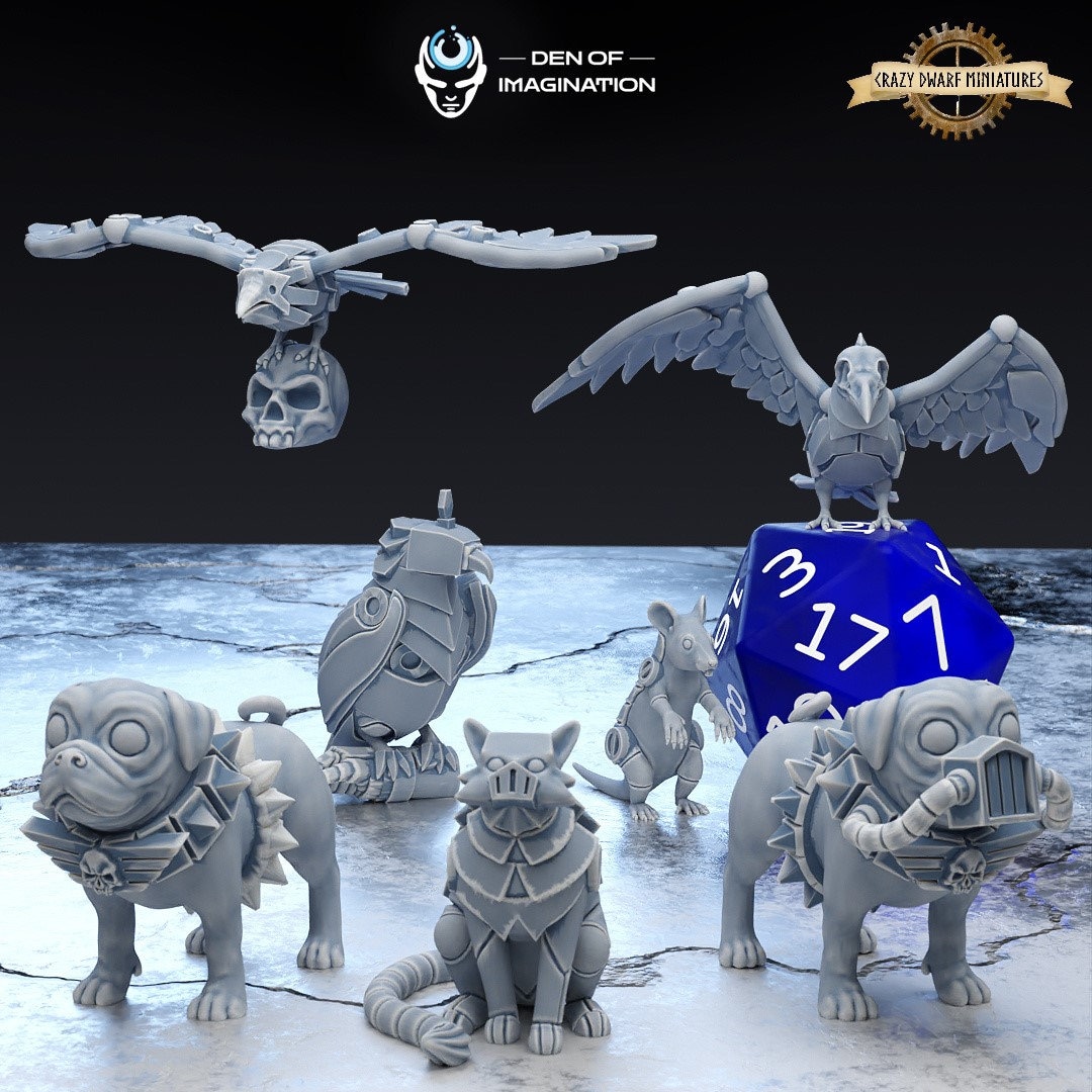 Army Animal Mascots | Space Soldiers | 3D Printed Resin Miniature | by ...