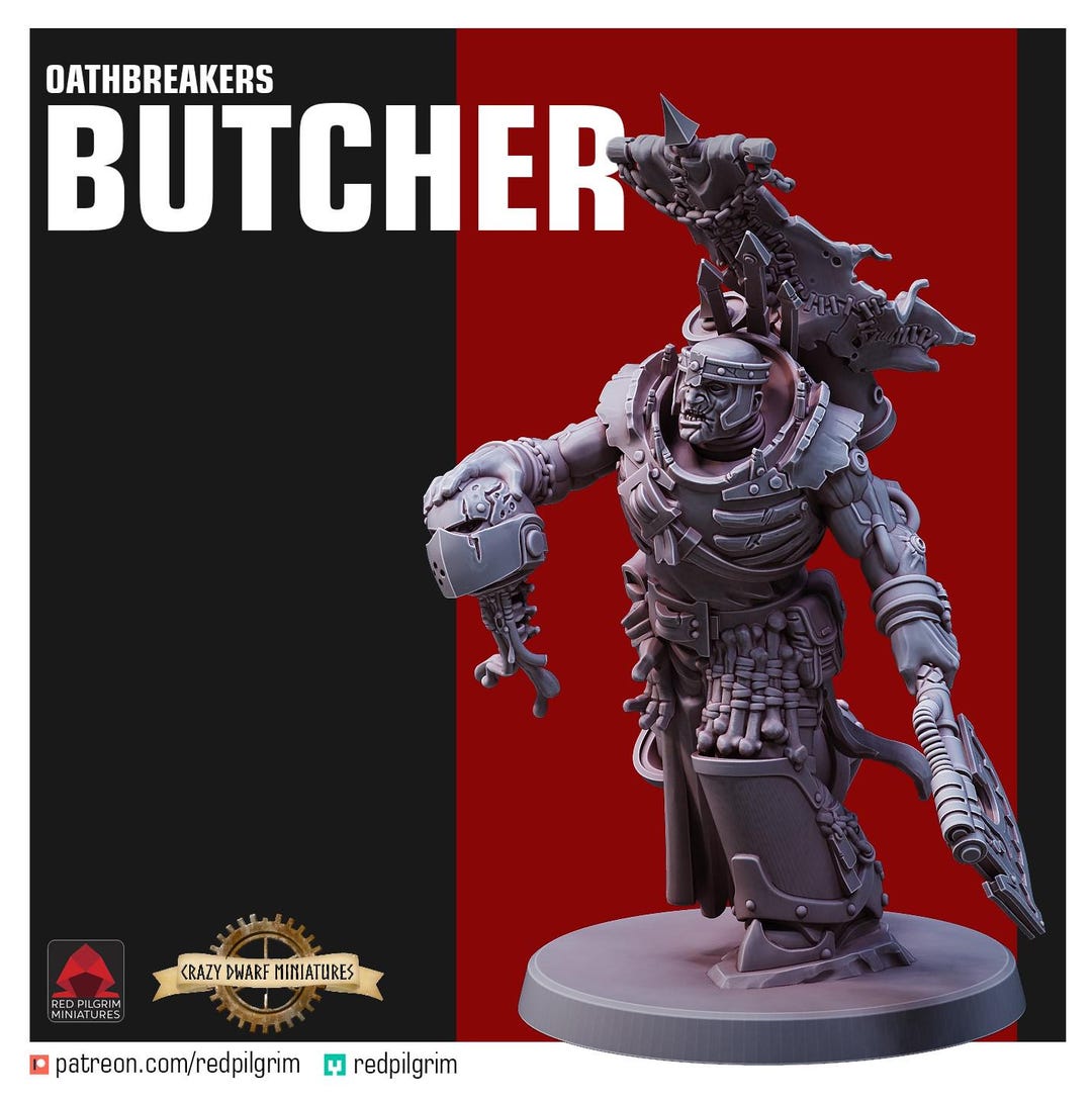 Oathbreakers Butcher | 3D Printed Resin Miniature | by Red Pilgrim ...