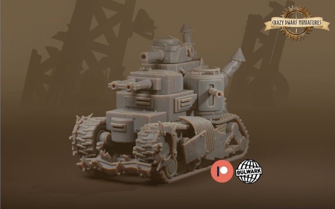 Goblin Mega Tank | Space Orks | Ork Vehicle | 3D Printed Resin ...