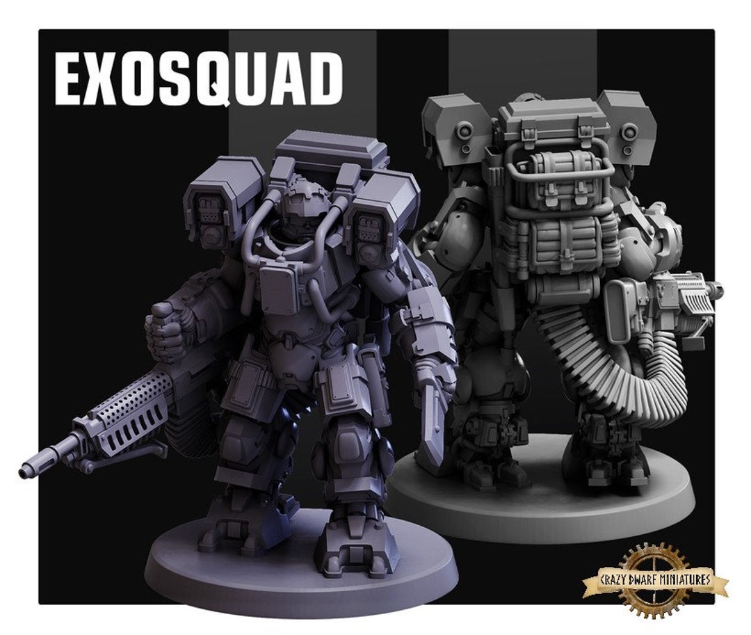 Exosquad Heavy Infantry | 3D Printed Resin Miniature | by Red Pilgrim ...