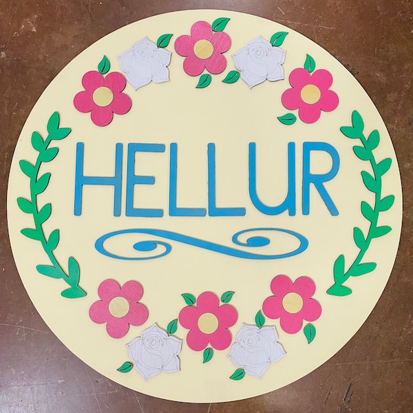 Hellur Sign - Etsy