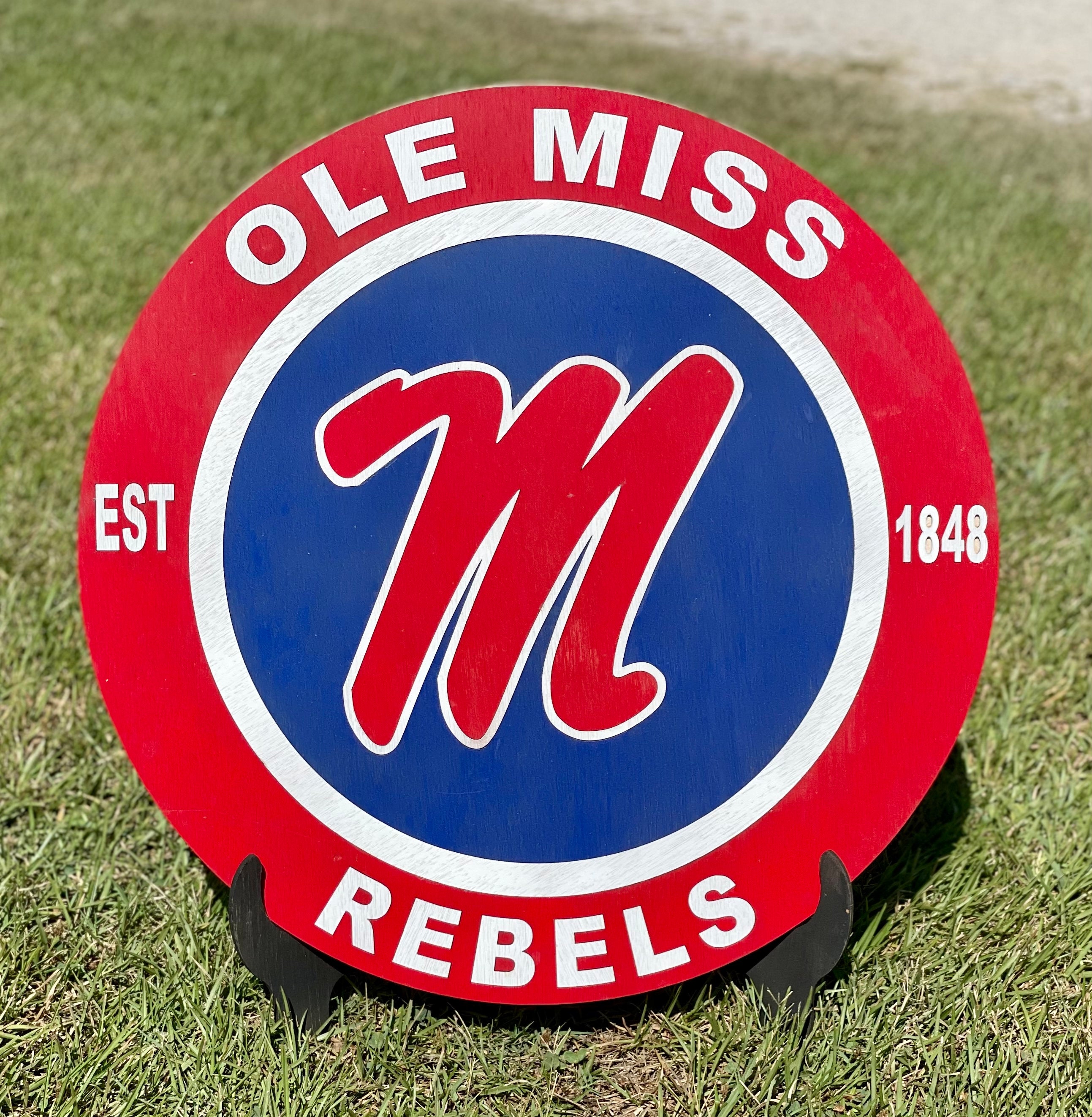 Ole Miss, Rebels, University of Mississippi, Door Hanger, Wall Sign ...
