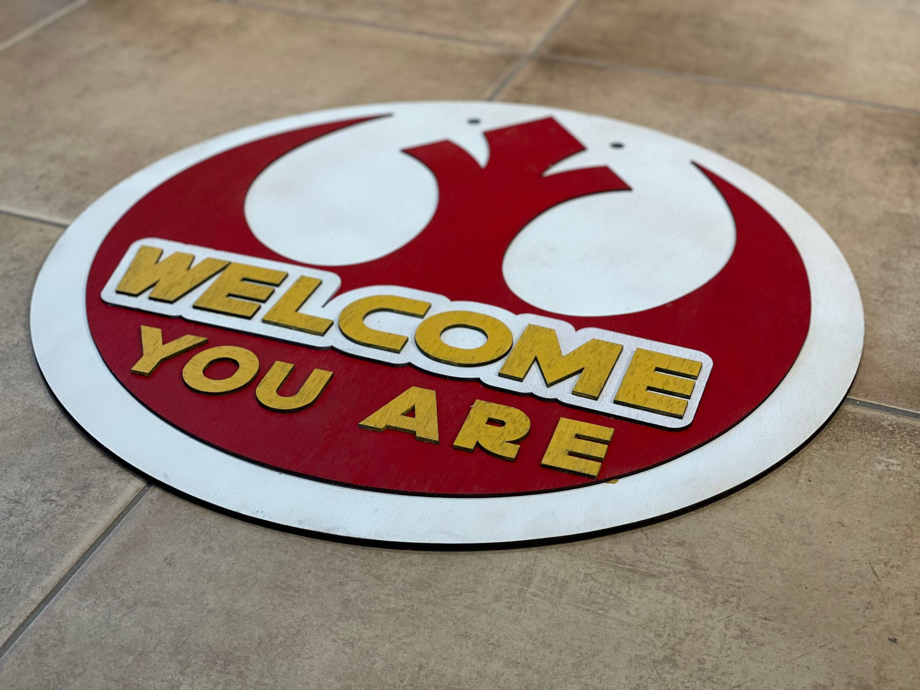 Welcome You Are, Star Wars, Door Hanger, Movie Sign - Etsy