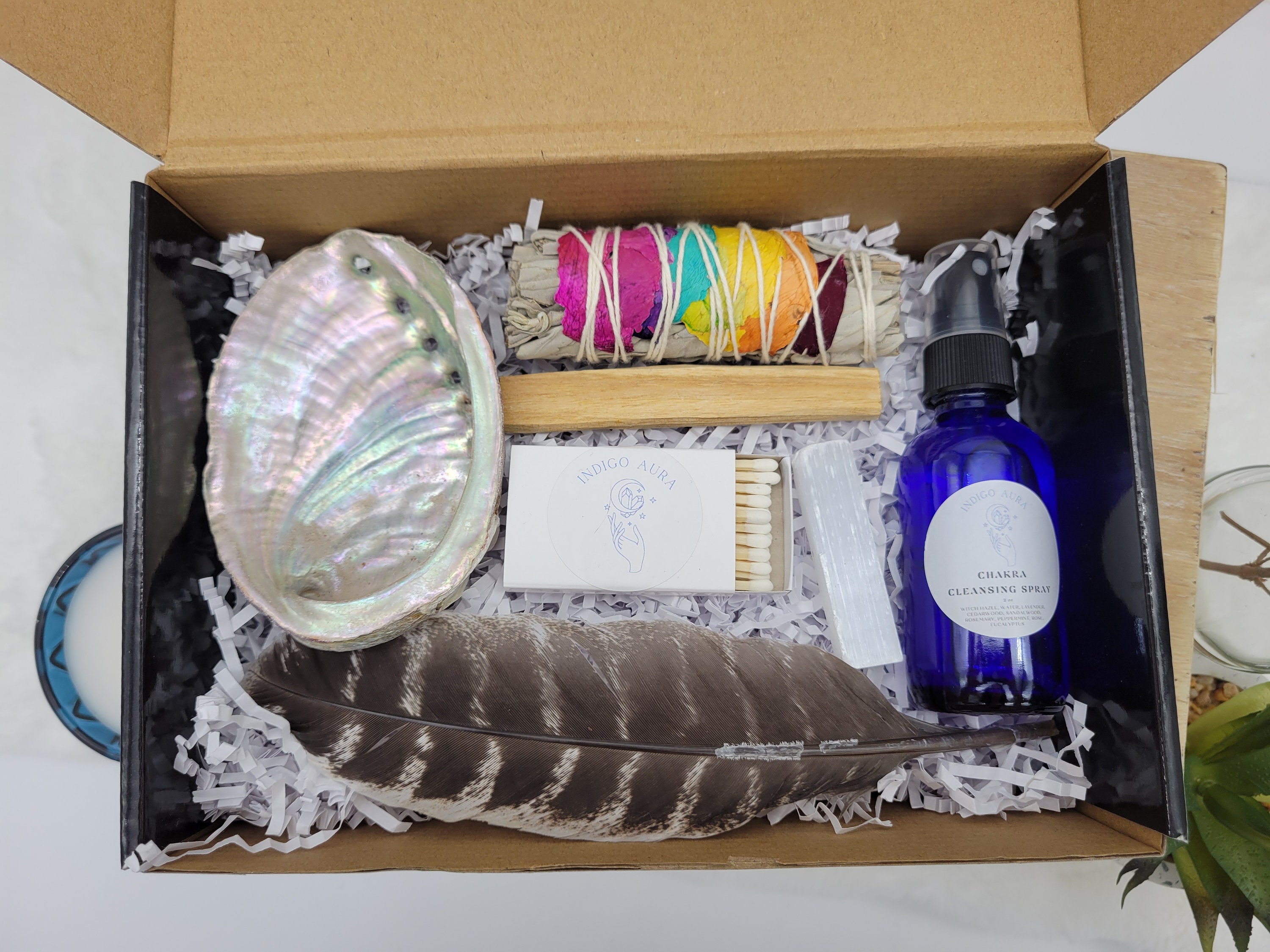 Smudging Gift Box Sage Gift Set Smudge Kit Smudging Set - Etsy