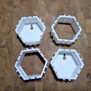 Lego Mini Figures Wall Display Hex Shapes Hexagonal Toy Mount 3d ...