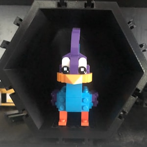 Lego Brickheadz Wall Display Hex Shapes Hexagonal Toy Mount 3d Printed ...