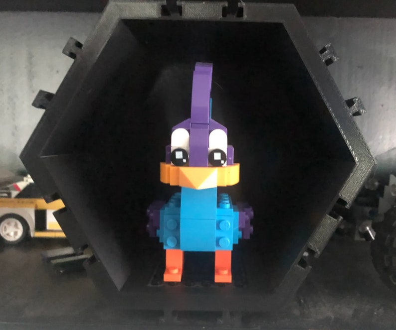 Lego Brickheadz Wall Display Hex Shapes Hexagonal Toy Mount 3d Printed ...