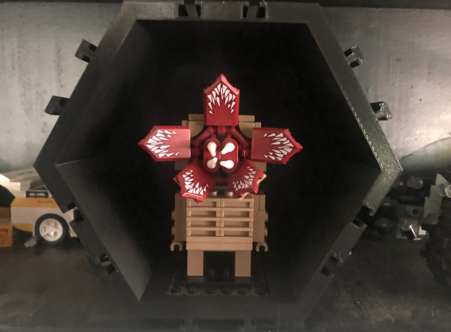 Lego Brickheadz Wall Display Hex Shapes Hexagonal Toy Mount 3d Printed ...