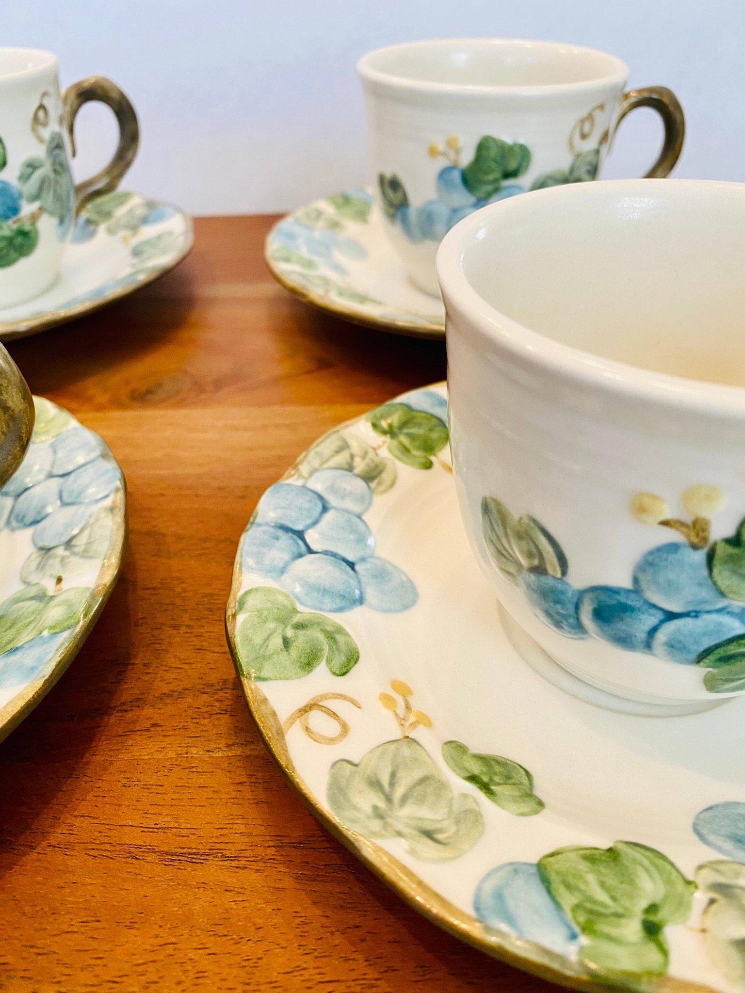 Vintage Poppytrail by Metlox sculptured Grape | Etsy