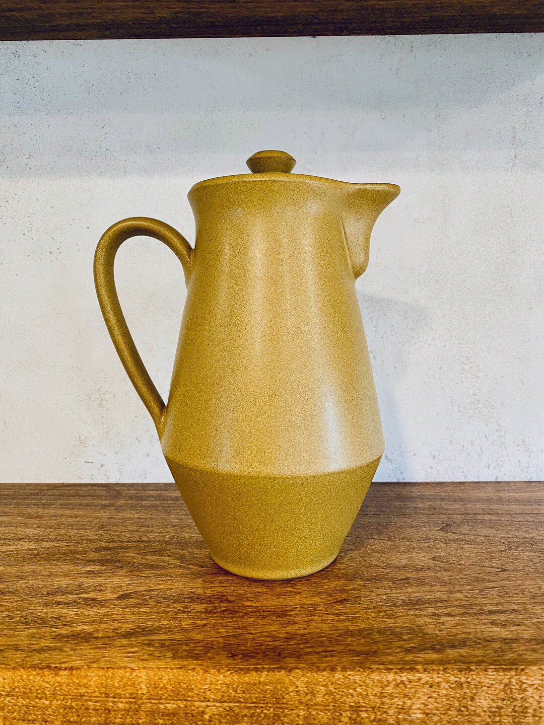 Vintage Denby "ode" Coffee Pot/tea Pot; Mustard Yellow; Ceramics - Etsy
