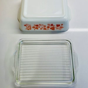 Vintage Pyrex "pink Gooseberry" Refrigerator Set; Fridgie; 503; 502 ...