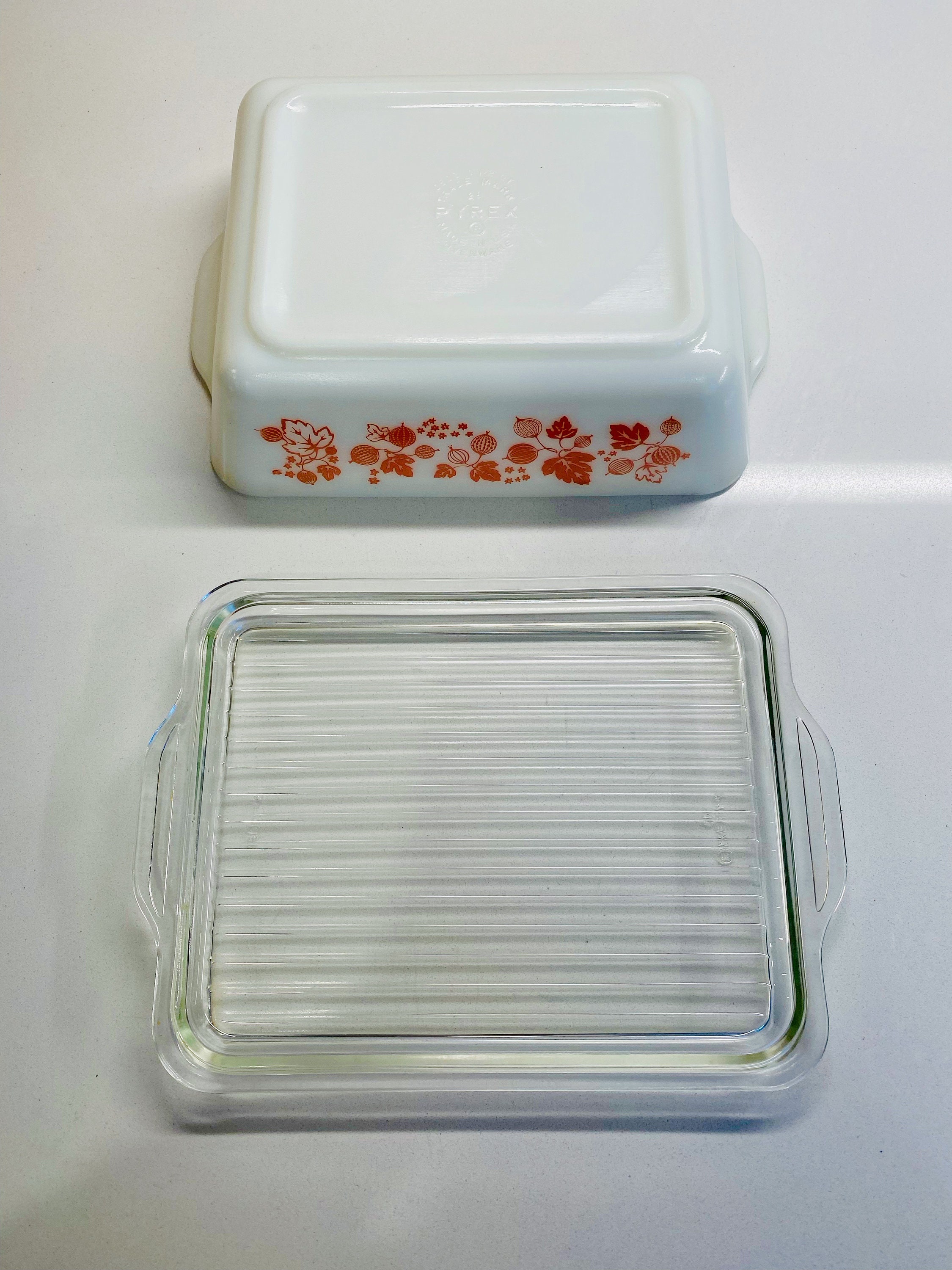Vintage Pyrex "pink Gooseberry" Refrigerator Set; Fridgie; 503; 502 ...