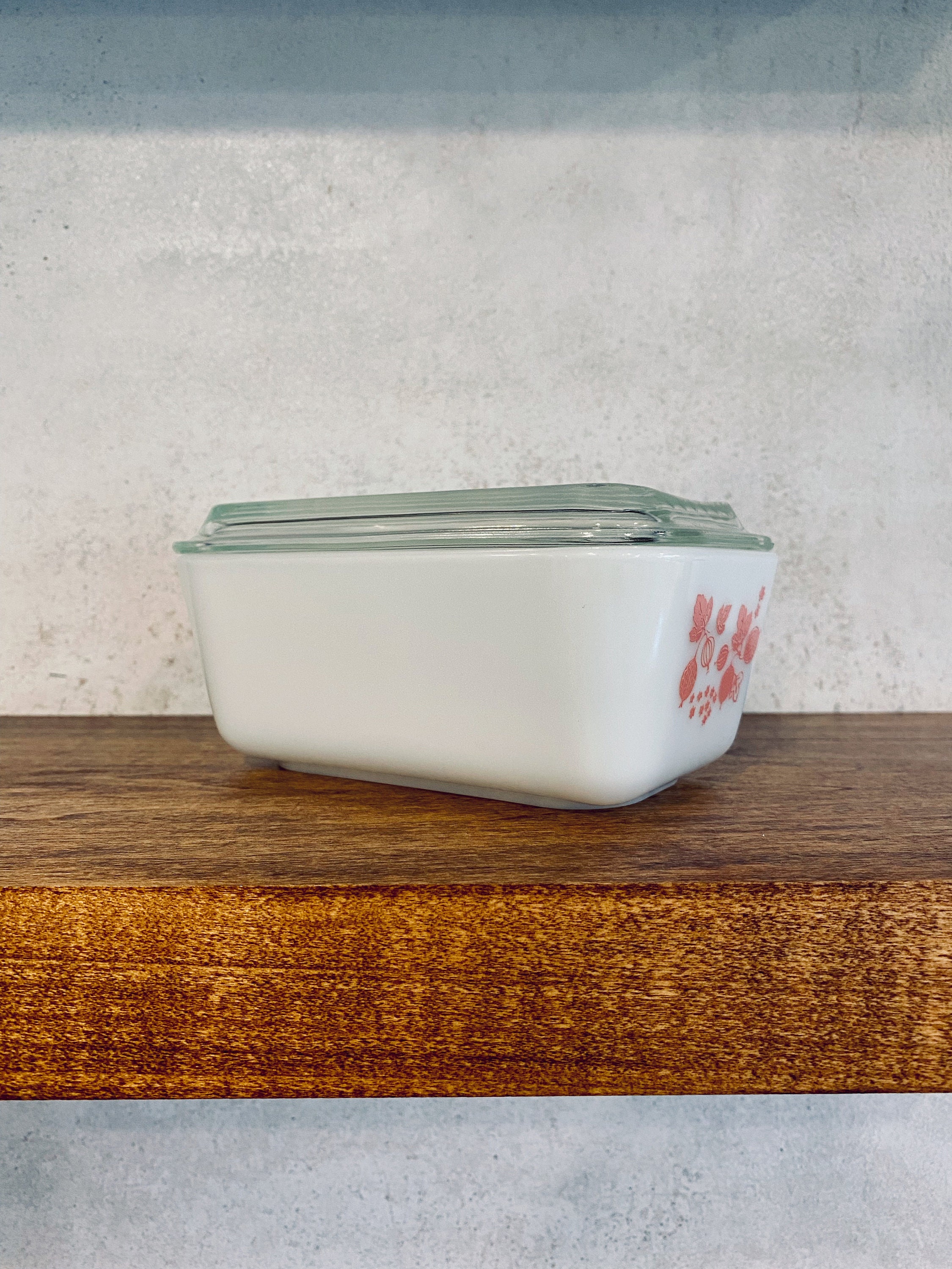 Vintage Pyrex "pink Gooseberry" Refrigerator Set; Fridgie; 503; 502 ...