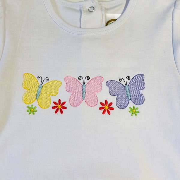 Girls Butterfly Shirt - Etsy