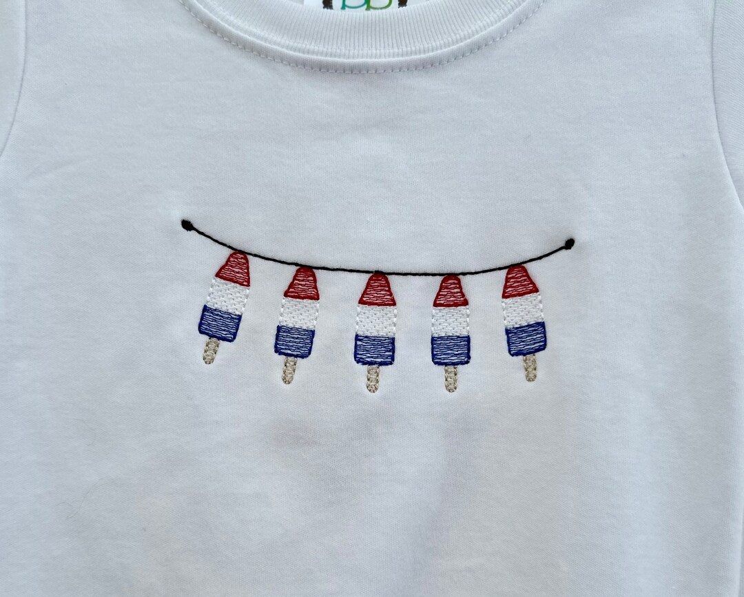 Boys Patriotic Bomb Pop Shirt/personalized Embroidery/patriotic ...