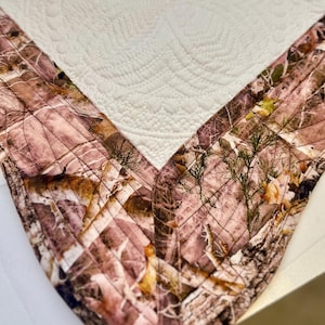 Boy Hunting Embroidered Heirloom Quilt/custom Camouflage Quilt/baby ...