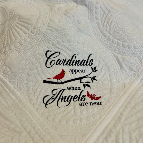 Embroidered Cardinal - Etsy