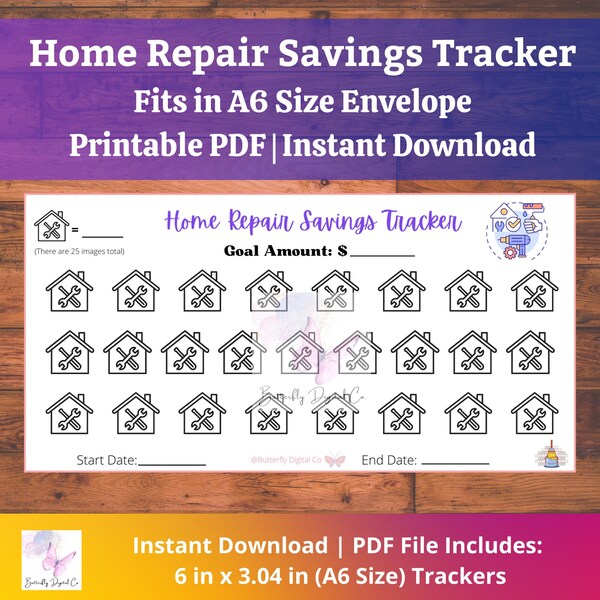 Home Savings Tracker - Etsy