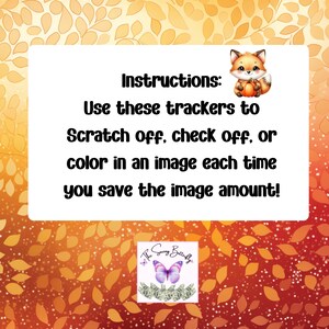 November Savings Challenge Bundle Set, A6 Monthly Tracker Set, Fall Fun ...