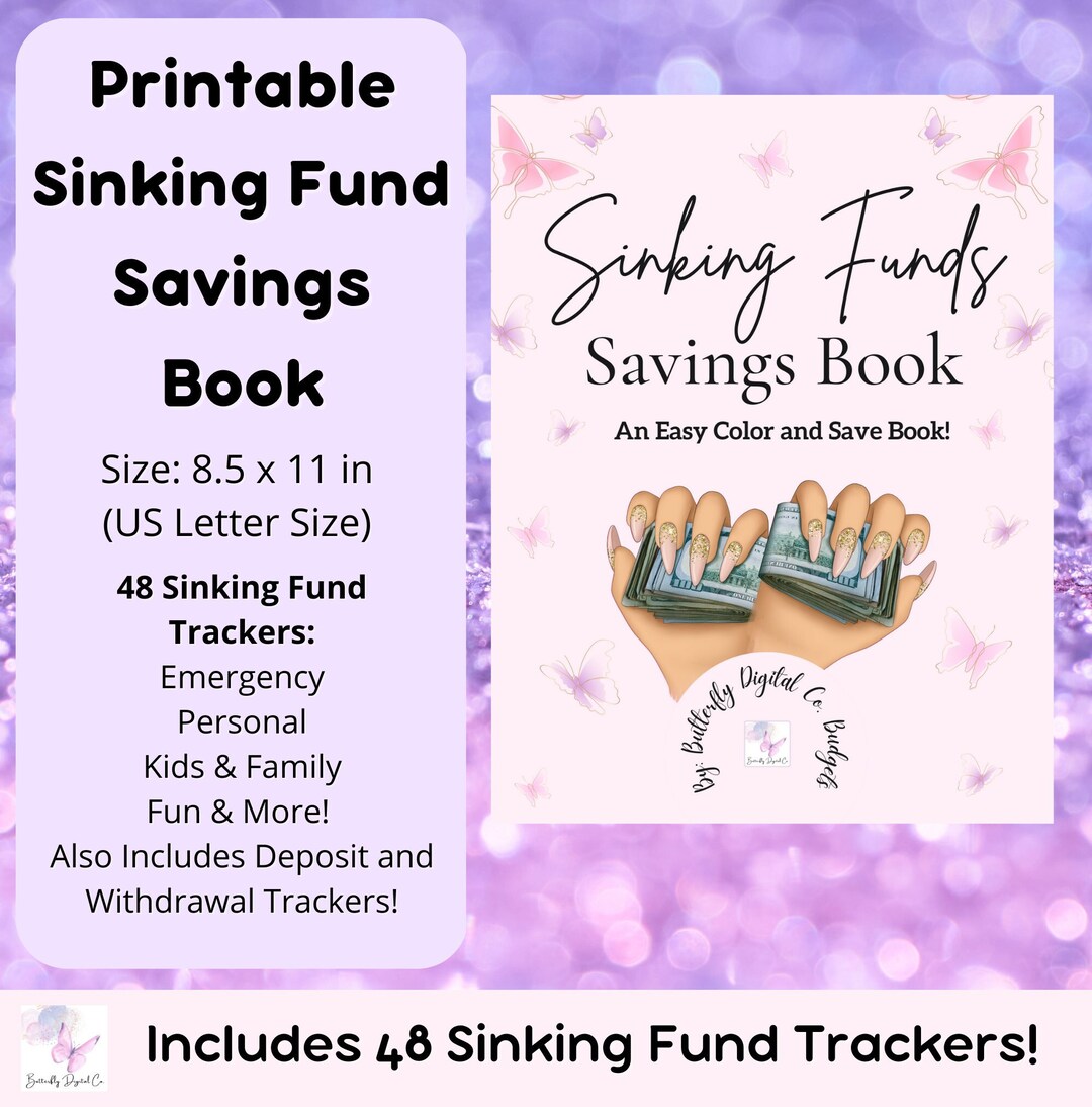 Printable Sinking Funds Savings Book Digital Savings Book - Etsy