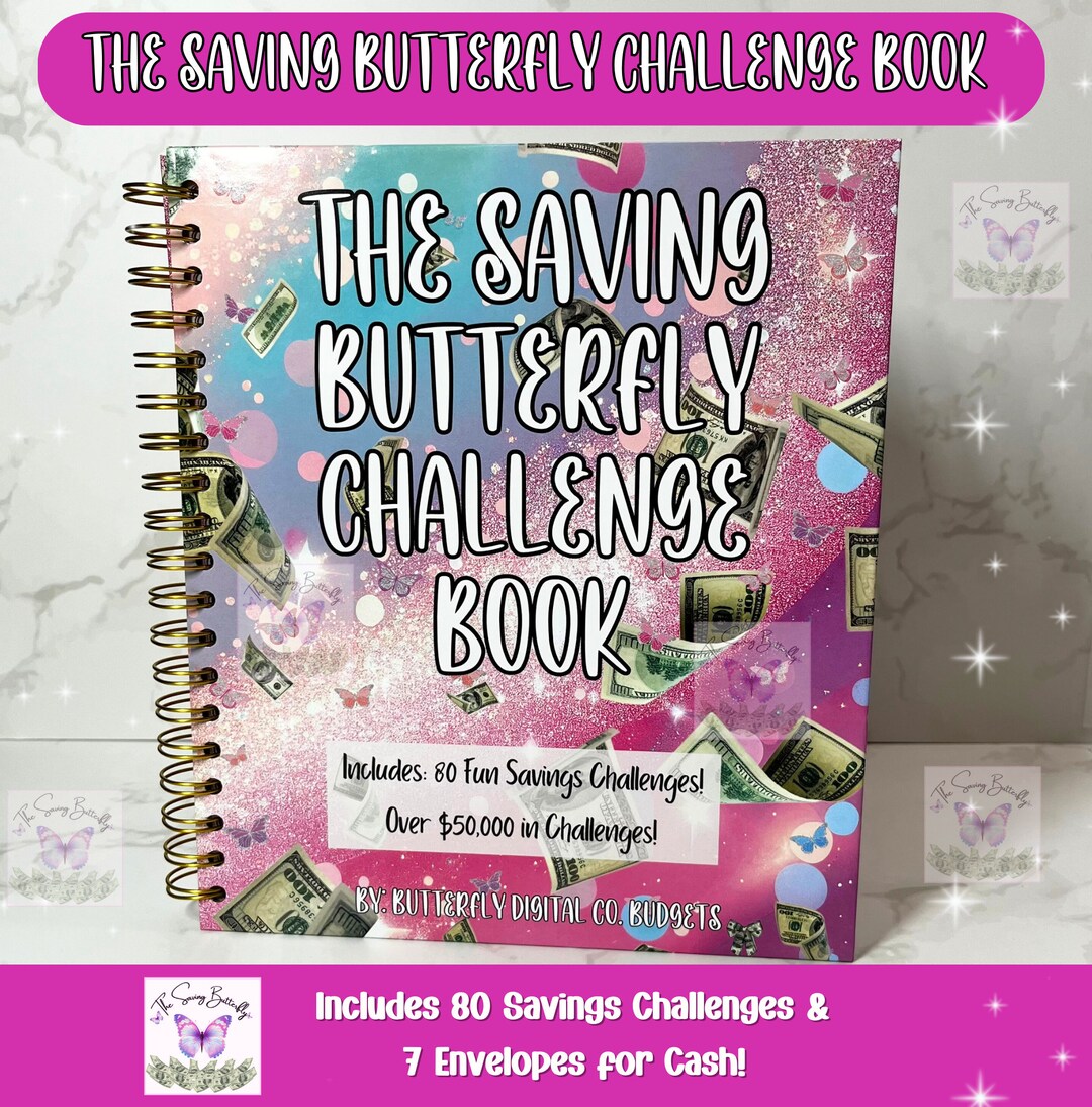 The Saving Butterfly Challenge Book, 80 Fun Savings Challenges to Save ...