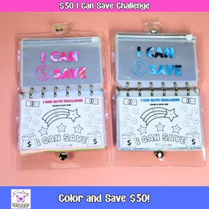 Mini Kids Savings Challenge Binder Set, A7 Size Cash Binder and Cash ...