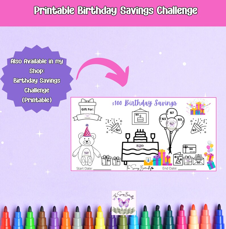 Printable Envelope Savings Challenge Tracker Bundle A6 (PDF Download ...