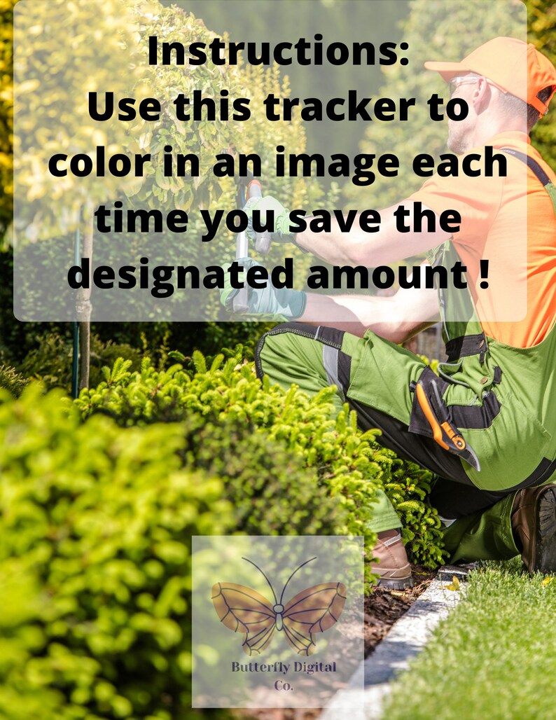 Printable Landscaping Savings Tracker A6/ Gardening Savings - Etsy