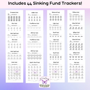 Printable Sinking Funds Savings Book, Digital Savings Book, Month Ahead ...