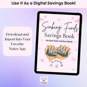 Printable Sinking Funds Savings Book, Digital Savings Book, Month Ahead ...