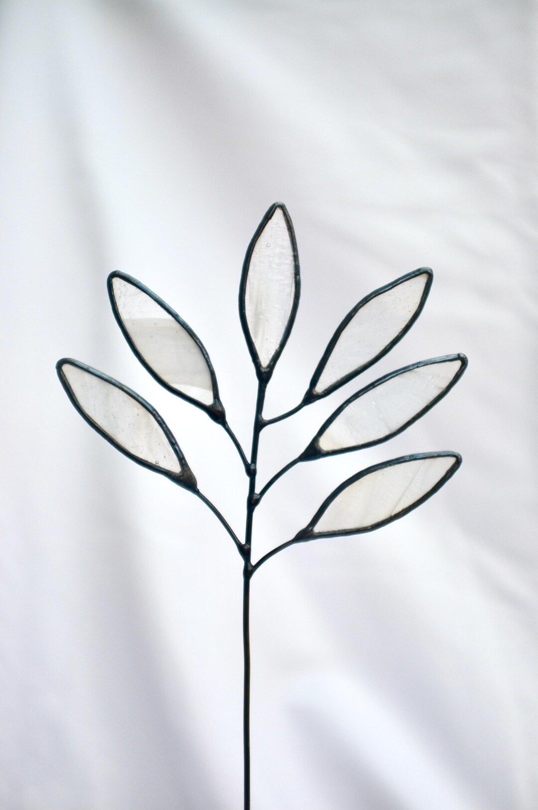 Stained Glass White Black Leaves. Start or Add to Your Own Collection ...
