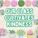 Watercolor Cactus Succulent Bulletin Board Kit L Cultivate Kindness ...