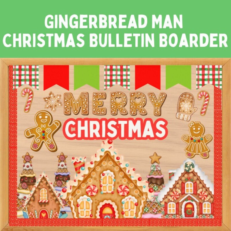 Gingerbread Man Bulletin Board - Etsy